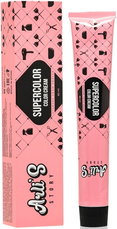 Arli's Story Cтойкая крем-краска с кератином Supercolor Color Cream, 10.00+ Натуральный супер светлый блондин, 60 мл