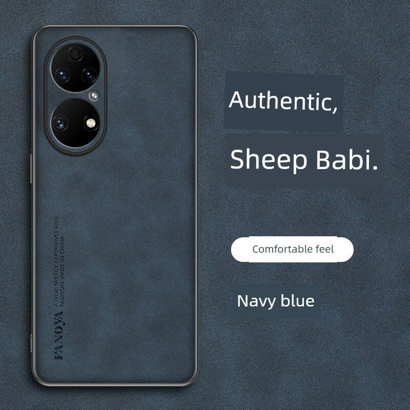 Силиконовый чехол для Huawei P50 с матовой текстурой, цвет морской синий, одиночный чехол