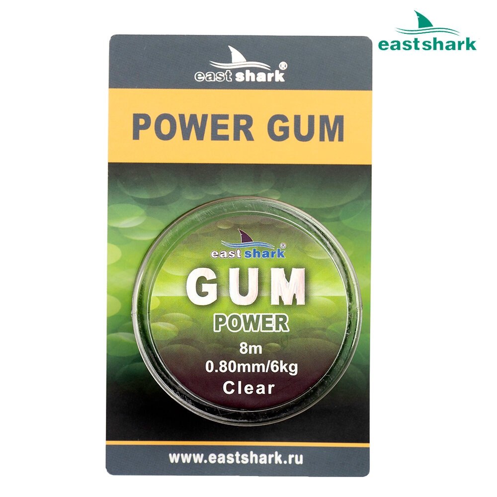Фидергам POWER GUM clear 8 м 0.8 мм