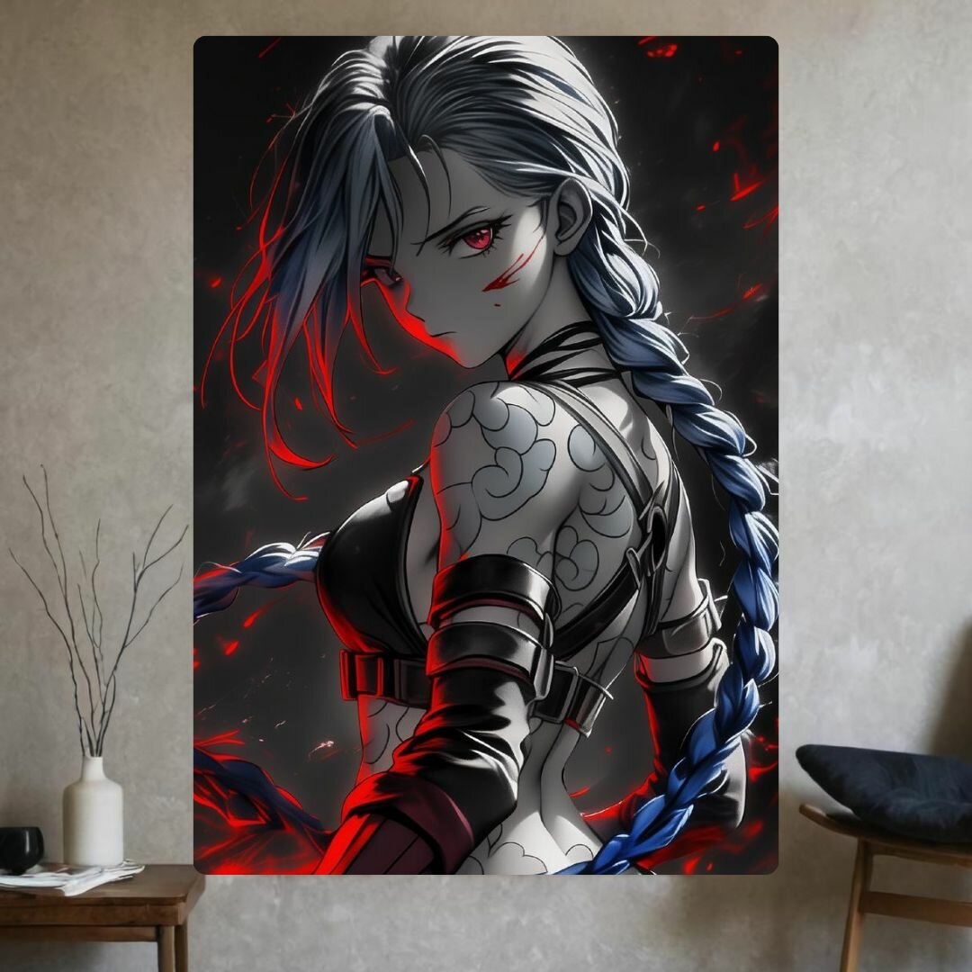Картина на металле (аниме - Аркейн), Джинкс, 20*30см