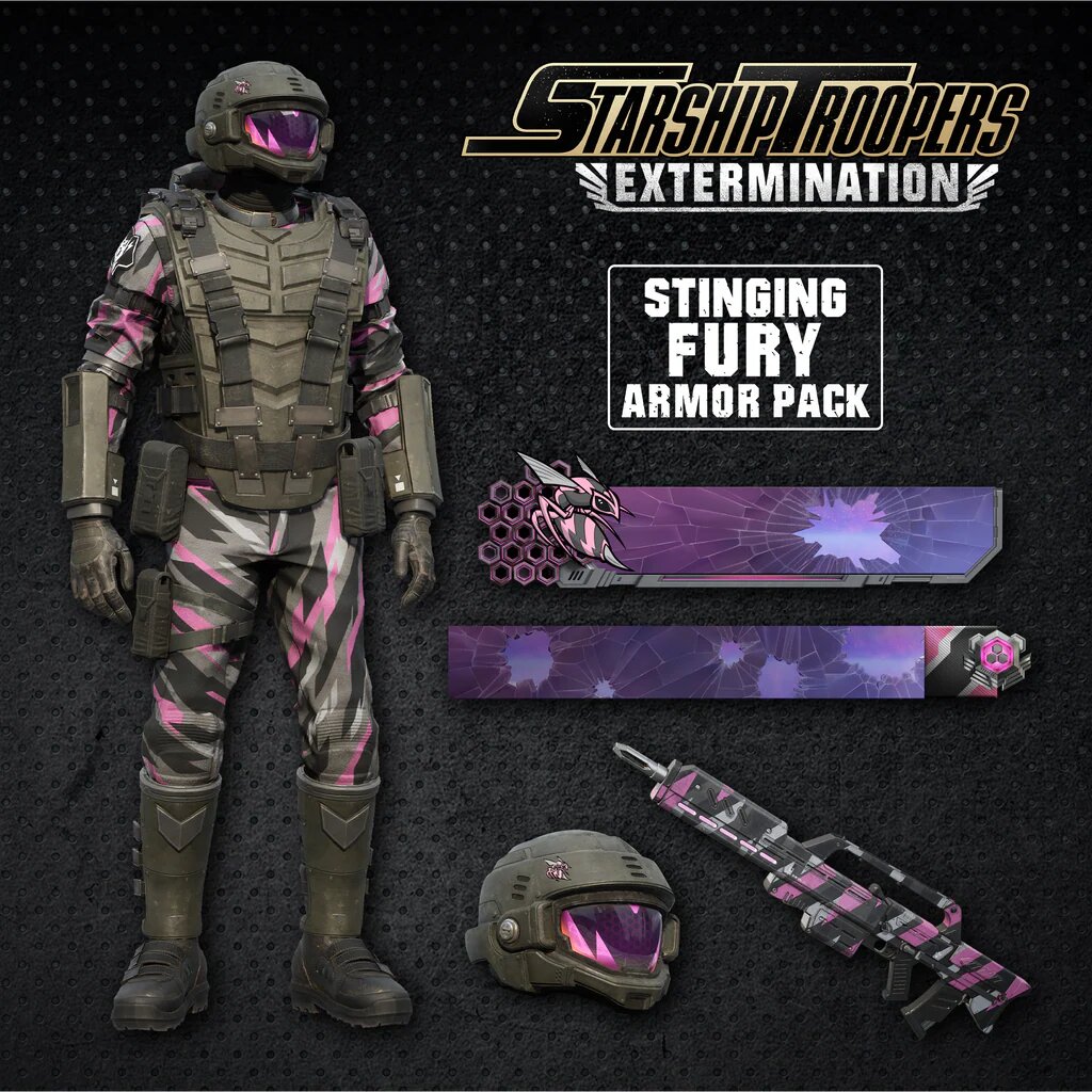 Дополнение Starship Troopers: Extermination - Stinging Fury Armor Pack, цифровое издание PlayStation 5, регион Турция / покупка на ваш аккаунт