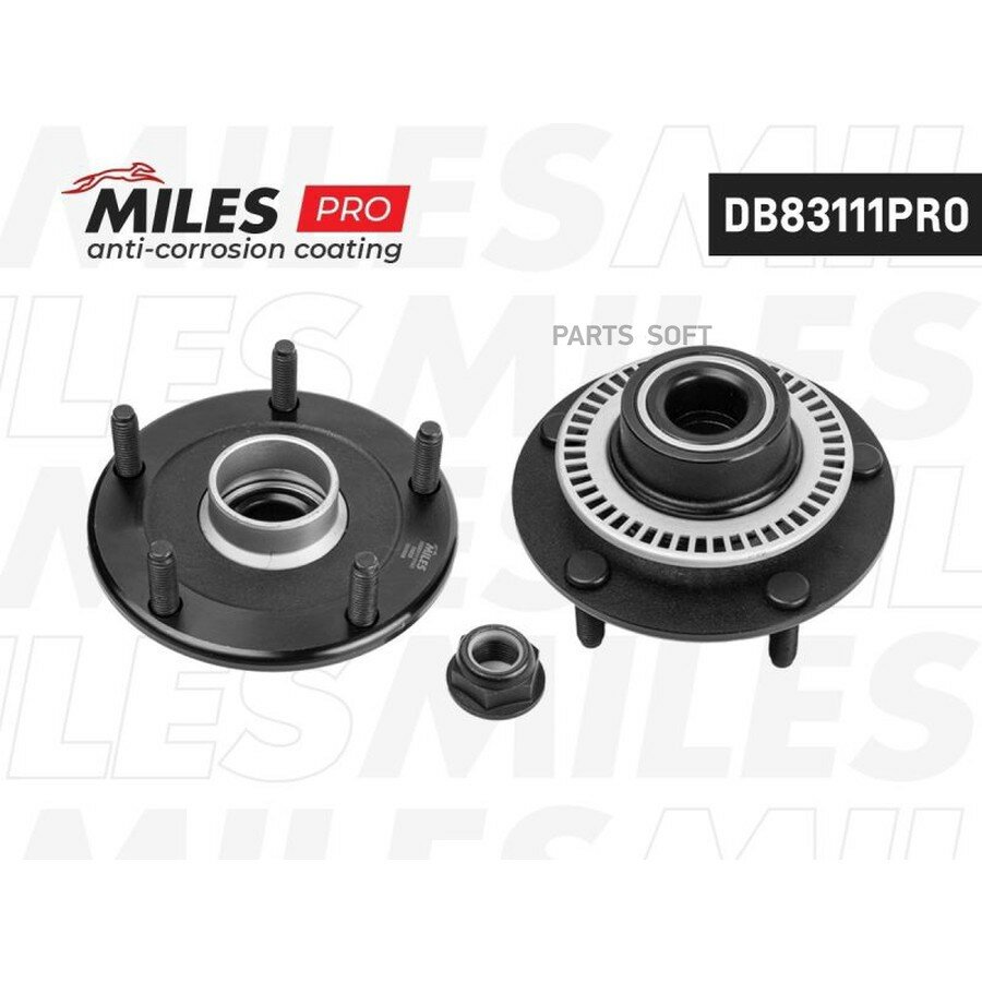 MILES DB83111PRO Ступица с подшипником задняя +ABS FORD TRANSIT 00-06. ()