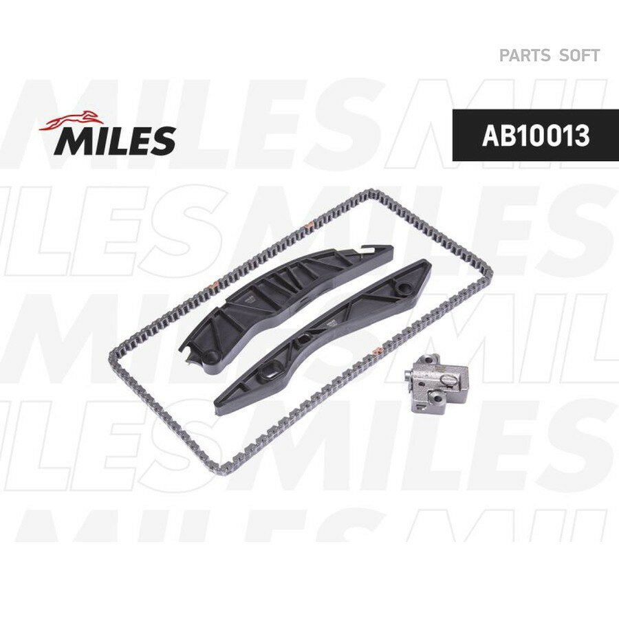 MILES AB10013 Комплект цепи ГРМ HYUNDAI/KIA i20/i30/SOLARIS IV/CEE-без звездочек ()