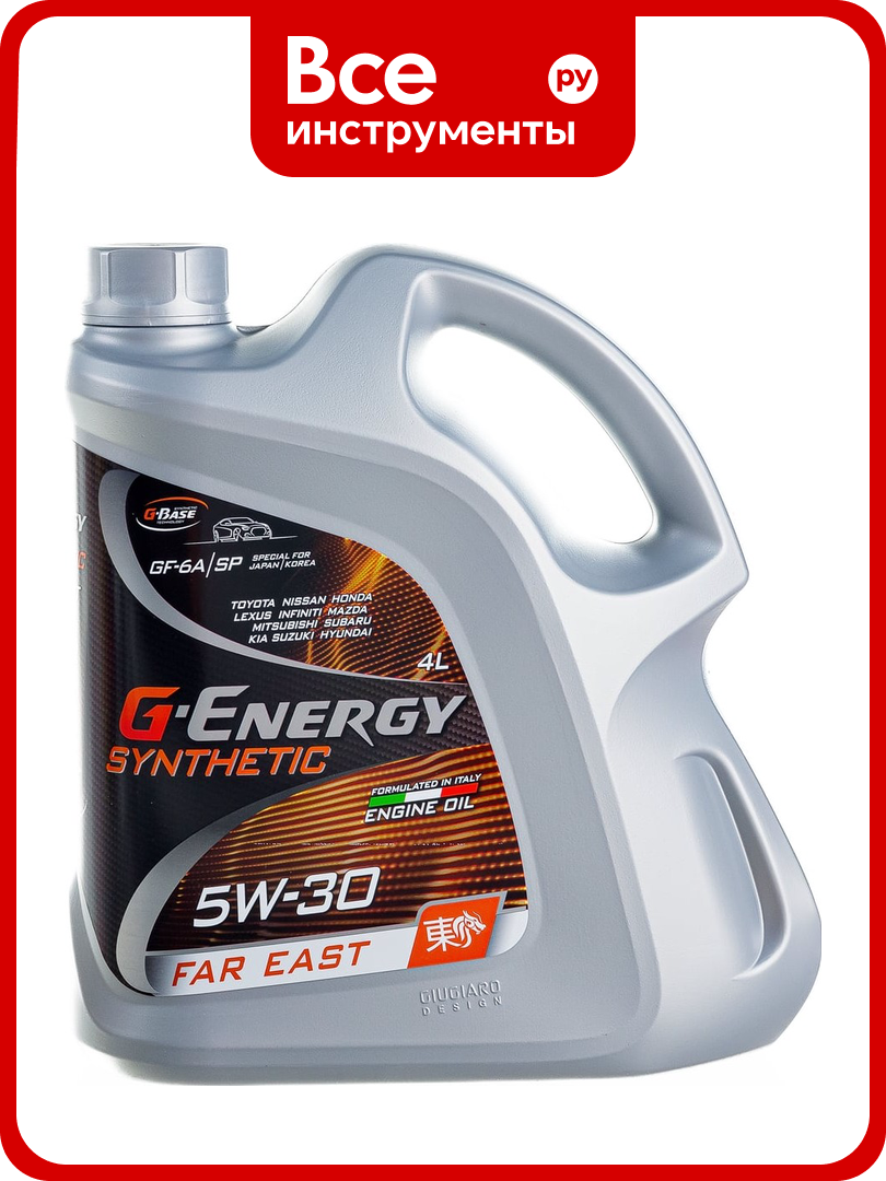Масло G-ENERGY Synthetic Far East 5W-30 4л, зимнее время года, от преждевременного износа