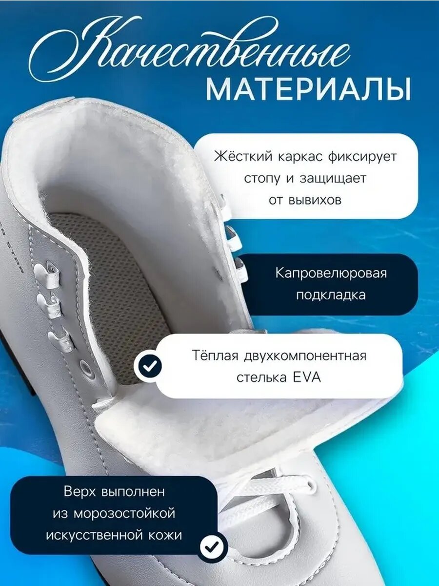Коньки фигурные для зимних прогулок и тренировок