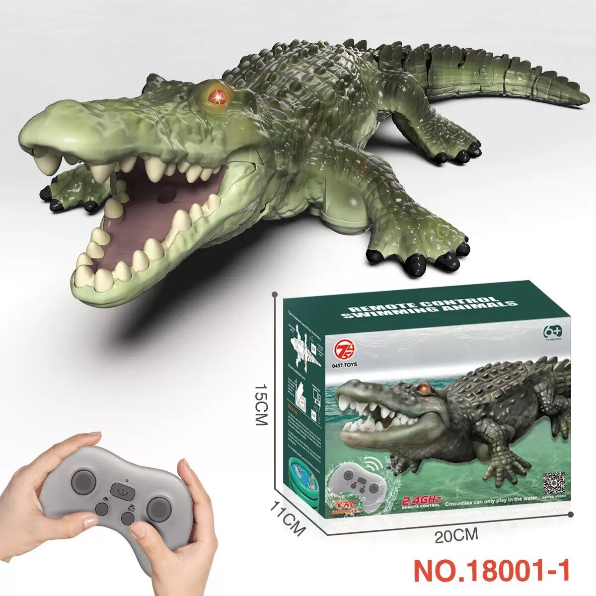 Игрушка крокодил для игр в воде с пультом, игрушка для ванной（Дети очень любят）