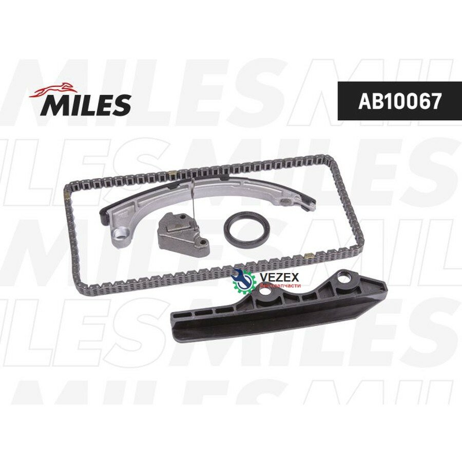 MILES AB10067 Комплект цепи ГРМ (без звездочек INA 559 0115 10) NISSAN MICRA(K12) AB10067