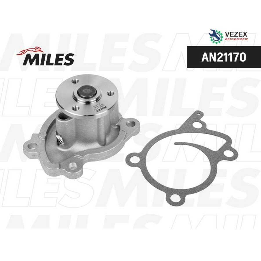MILES AN21170 Насос водяной NISSAN MICRA/NOTE/TIIDA/RENAULT MEGANE 1.4/1.6 05- (DOLZ N151) AN21170