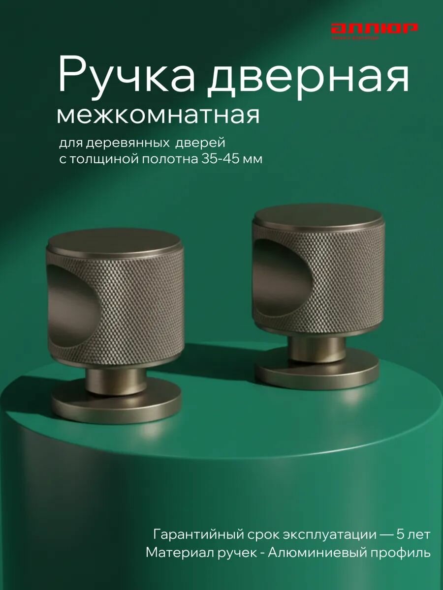 Ручки дверные межкомнатные, круглая (кноб)