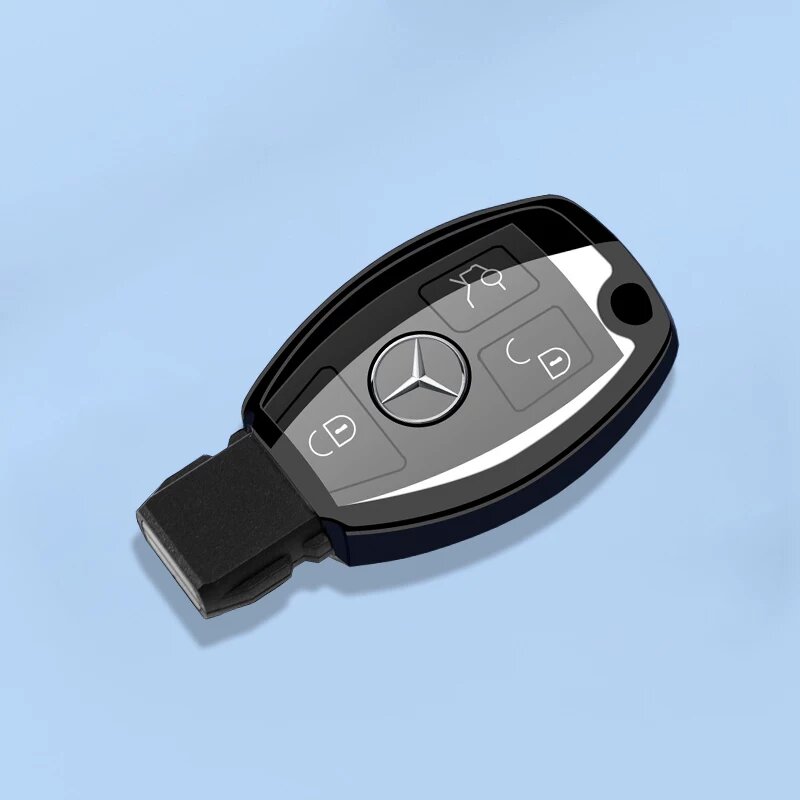 Одиночный ключевой брелок для Mercedes GLE 2015-2019 в черном цвете для роскошного автомобиля