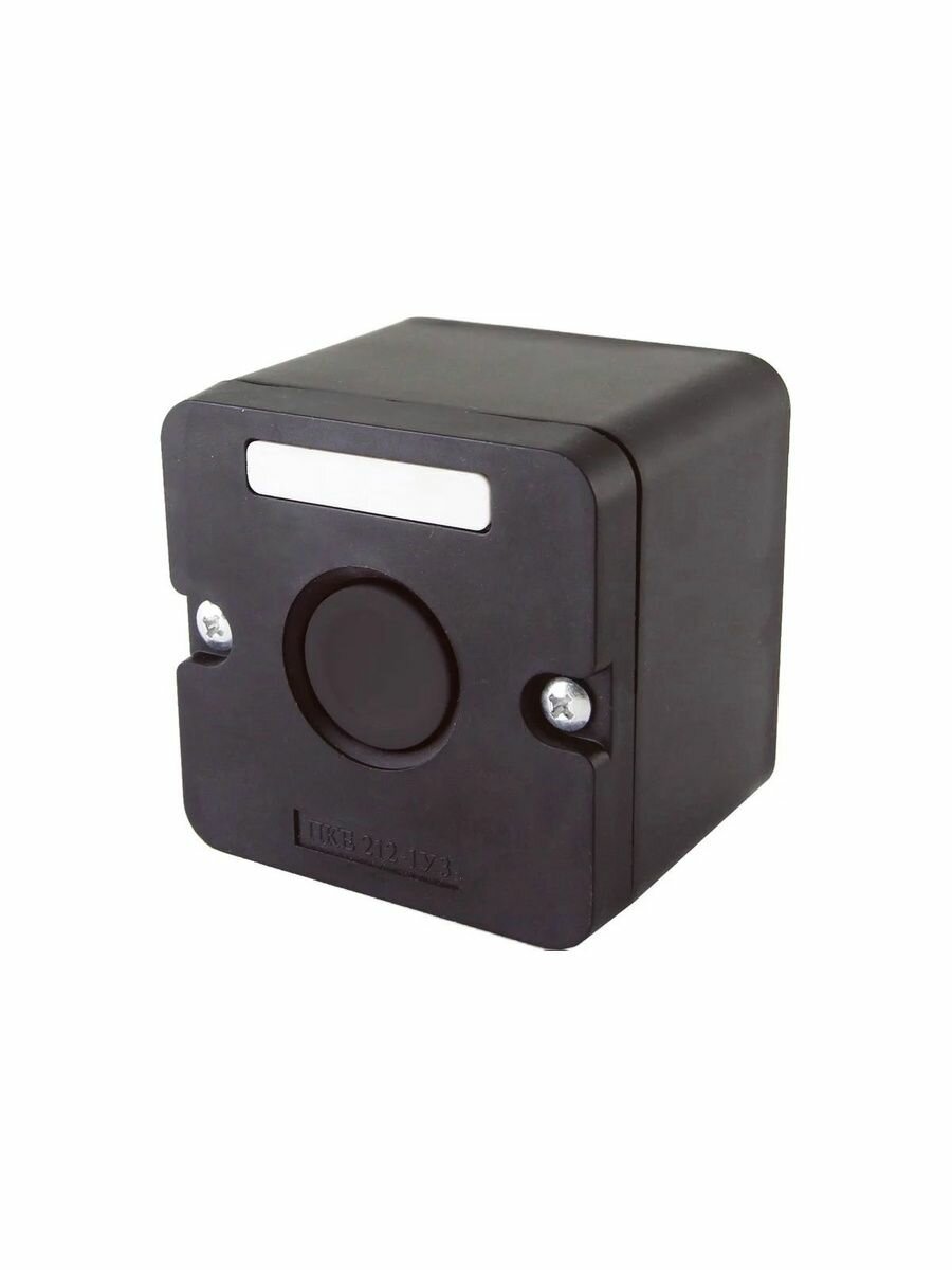 Кнопочный пост ПКЕ TDM ELECTRIC 212-1 У3, черная кнопка, IP40 SQ0742-0019