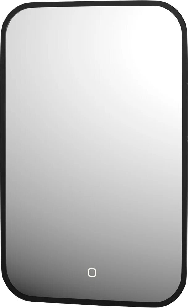 Зеркало Defesto Aura DF 2962S 40x60 со светодиодной подсветкой, 40 см, с сенсорным управлением, черное, пластиковое, в современном стиле
