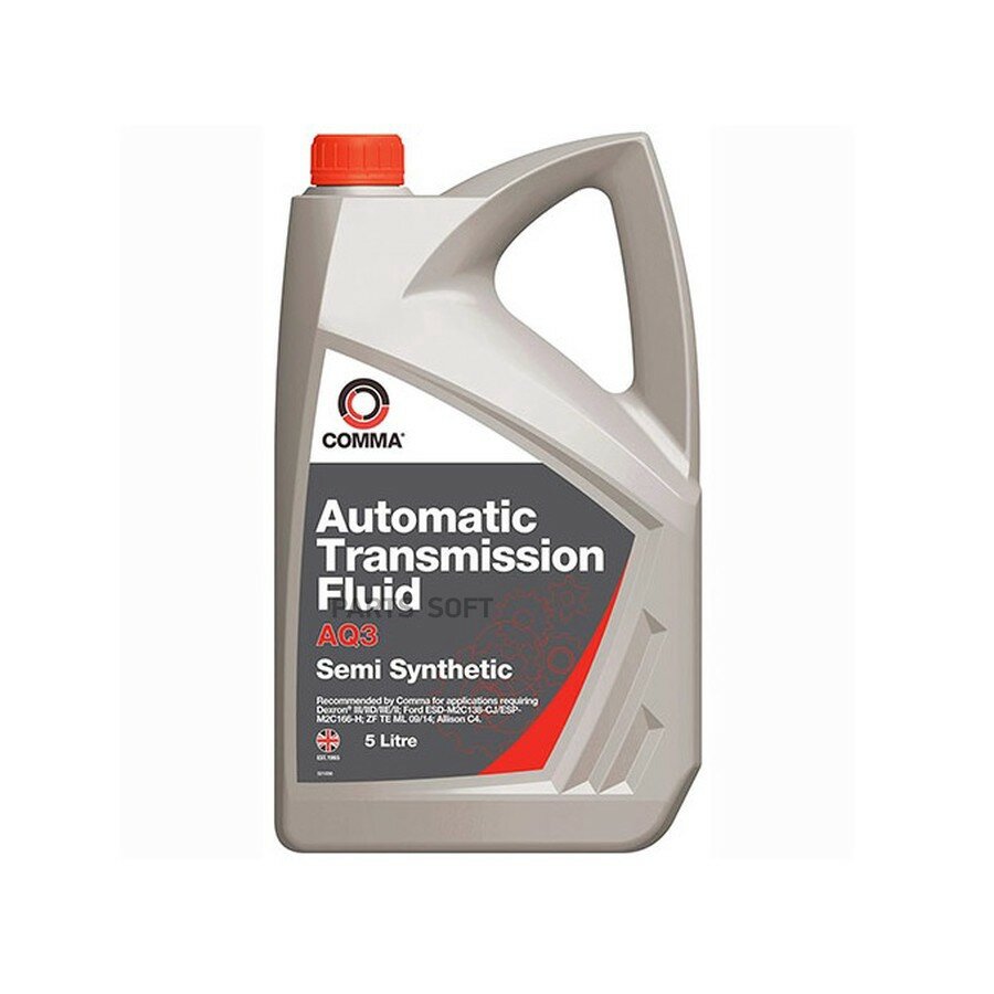 Масло трансмиссионное ATF COMMA 5л AQ3 AUTOMATIC TRANSMITION FLUID DEXRON III/II от официального дистрибьютора, COMMA, артикул AQ35L