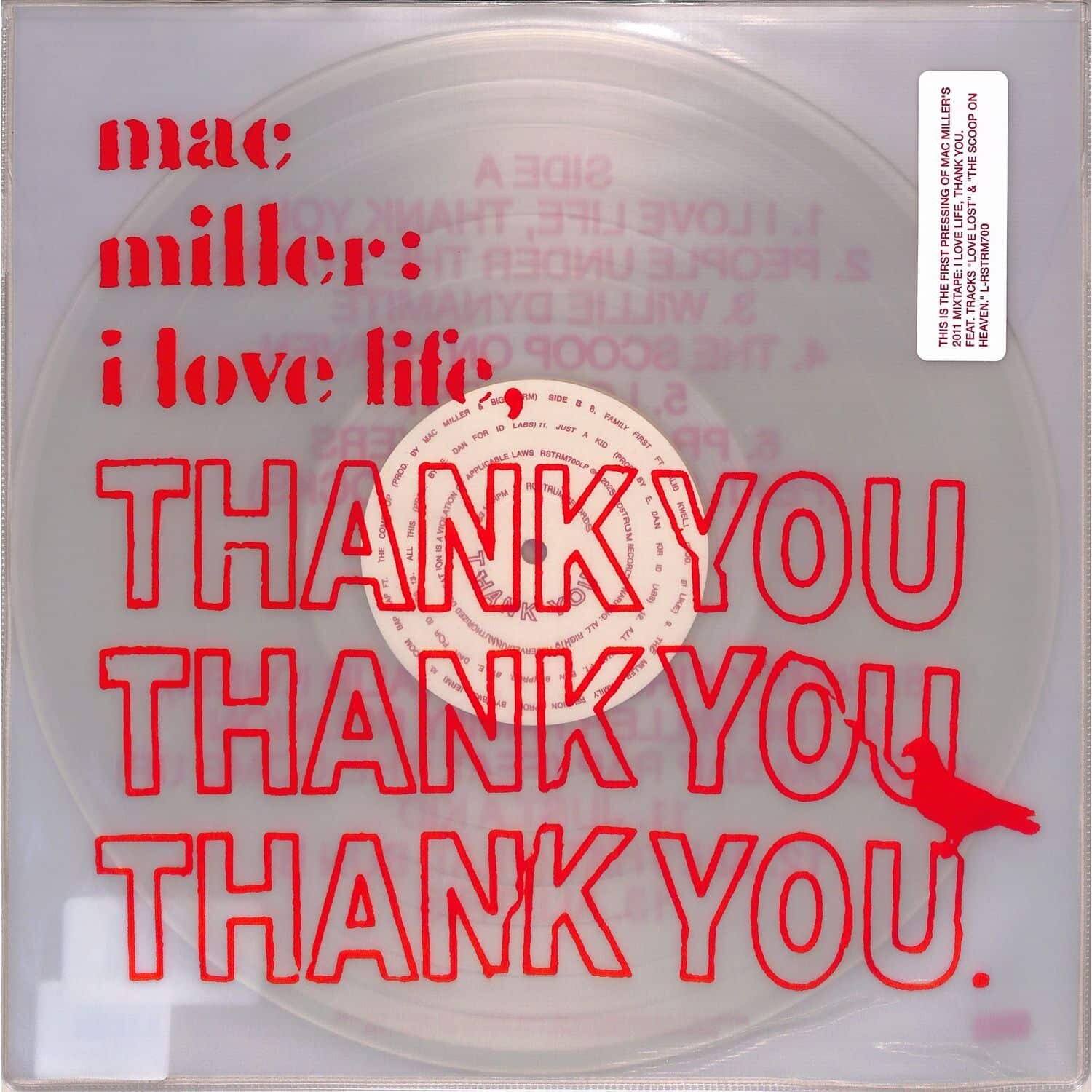 Mac Miller. I Love Life, Thank You (LP/Clear Vinyl/Reissue/Виниловая пластинка)