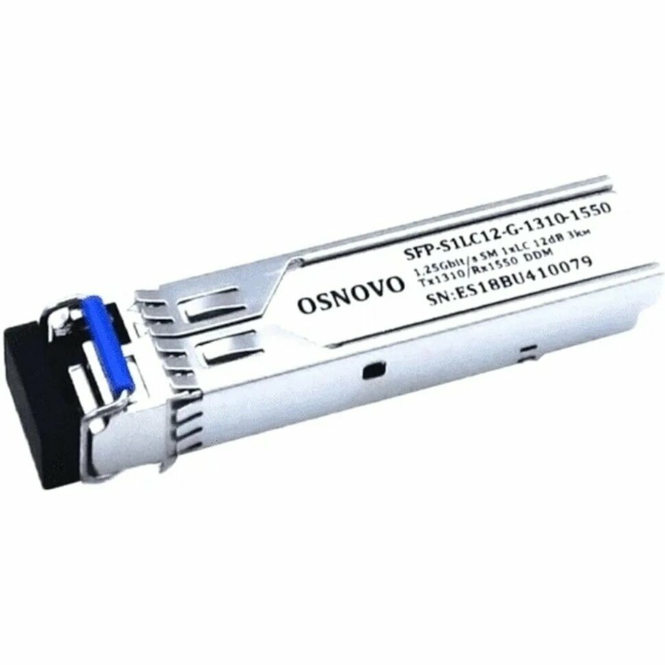 Трансивер SFP Osnovo SFP-S1LC12-G-1310-1550 до 3кмTx:1310/Rx:1550, DDM, 2402946