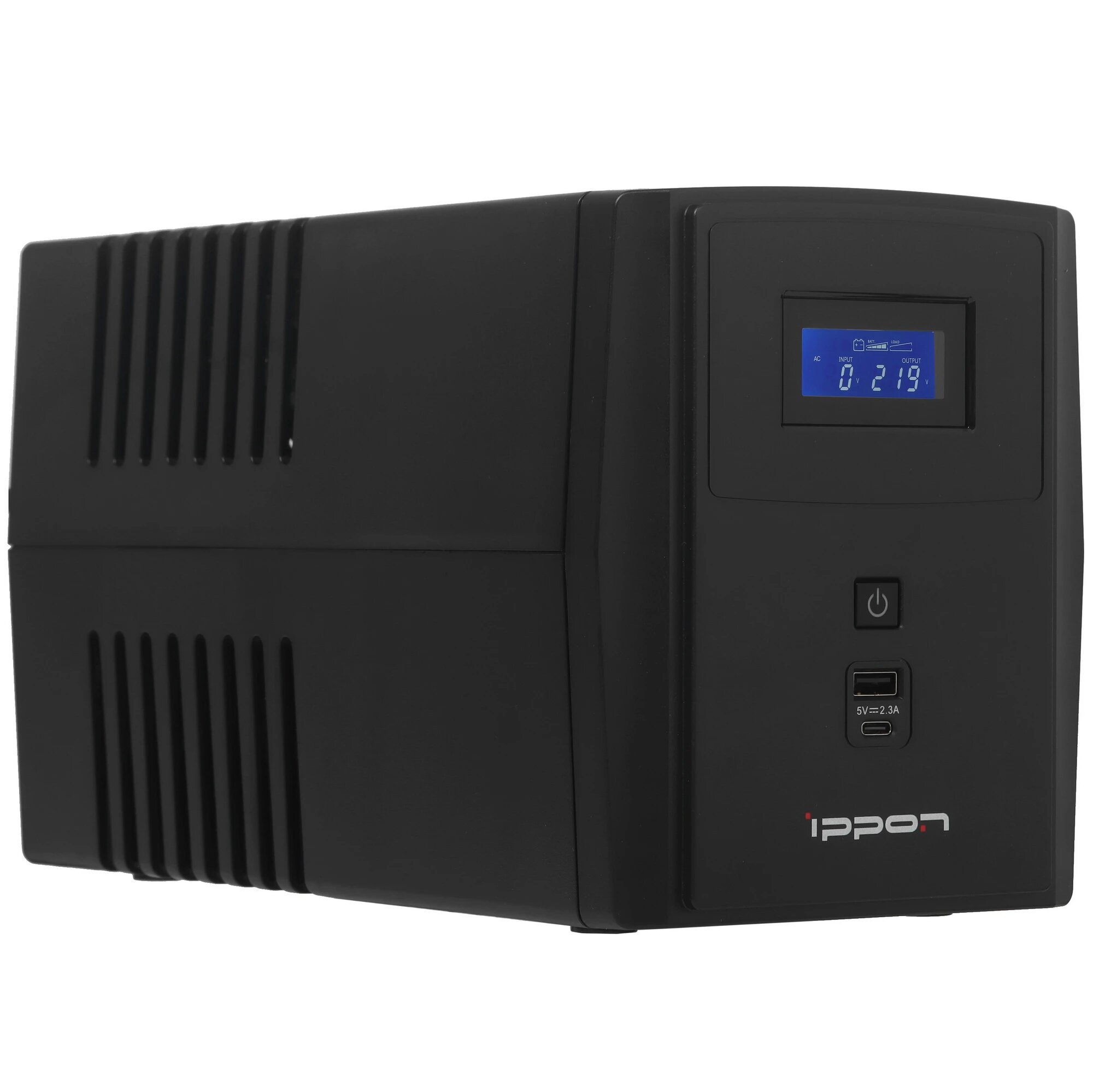 ИБП Ippon Smart Power Pro II Euro 1600 (1029742), черный, 1600 ВА / 960 Вт, Line-interactive