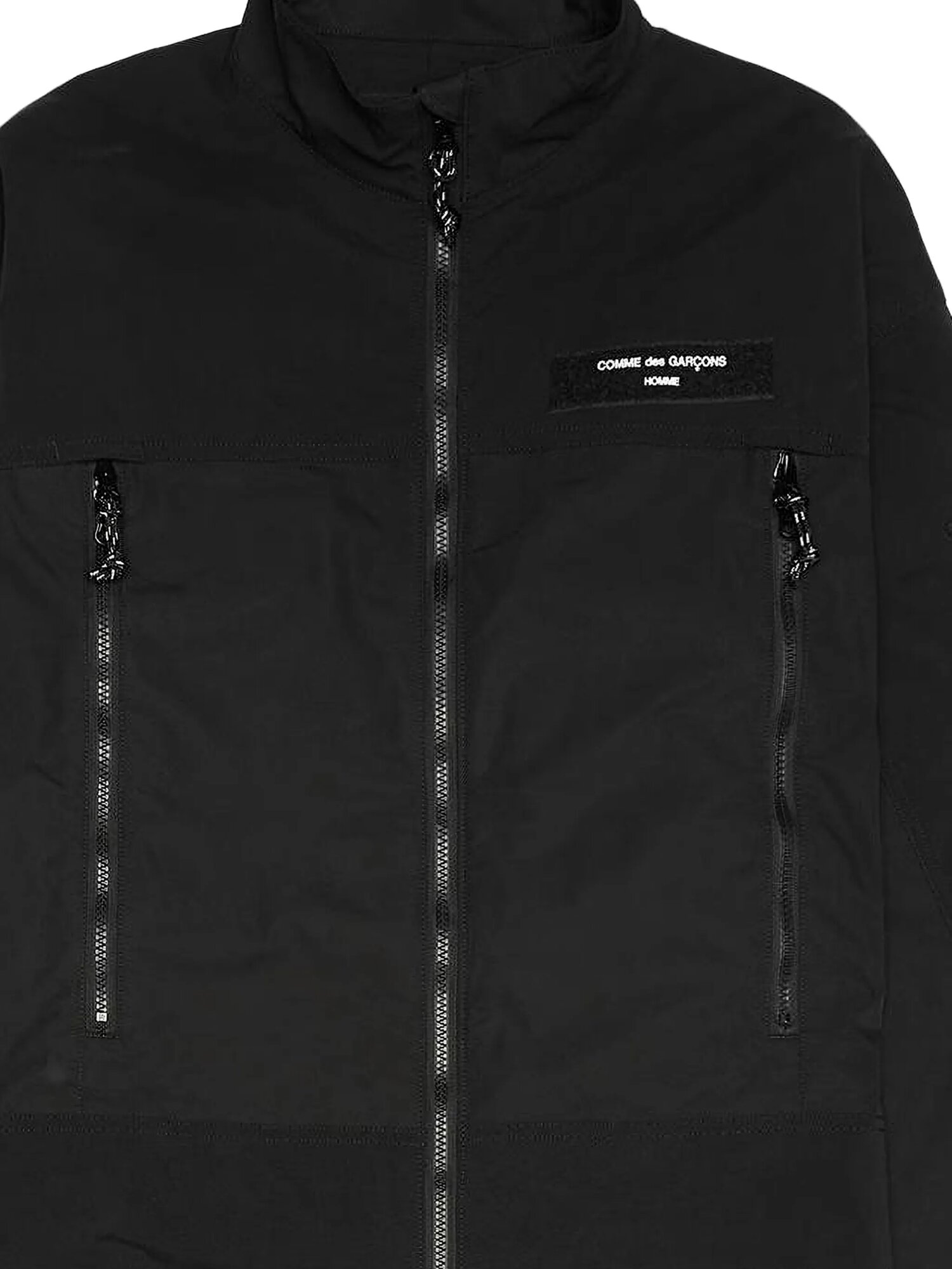 Куртка COMME des GARCONS Logo-patch panelled jacket, размер L, black/black — фото 1