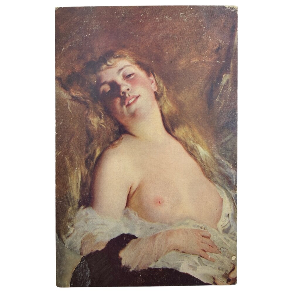 Почтовая открытка "Шаплен - После бала" 1900-1910 гг. Франция