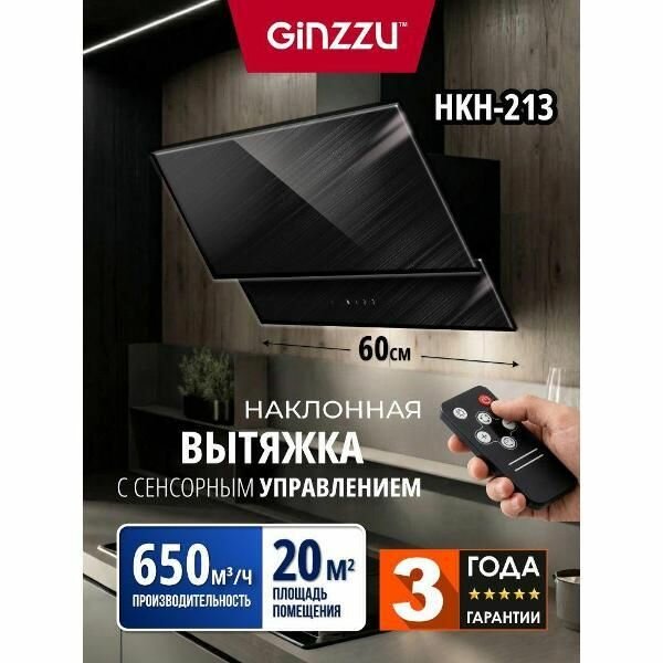 Вытяжка встраиваемая Ginzzu HKH-213