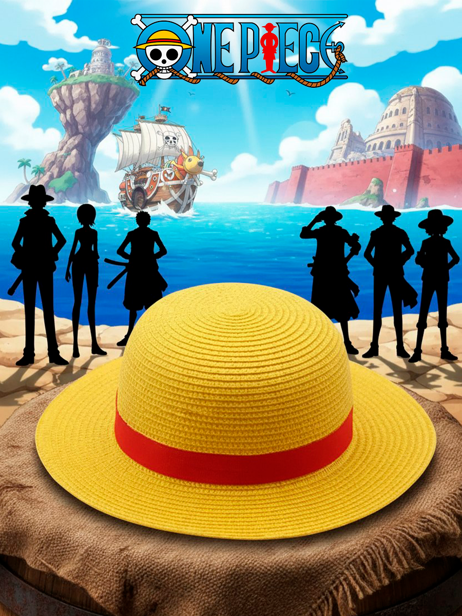 Соломенная шляпа для косплея Монки Д. Луффи из аниме Ван пис One Piece