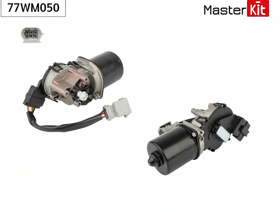 Мотор стеклоочистителя перед. Renault CLIO II (BB_, CB_)/SYMBOL I (LB_) 1998 - 77WM050 MasterKit арт