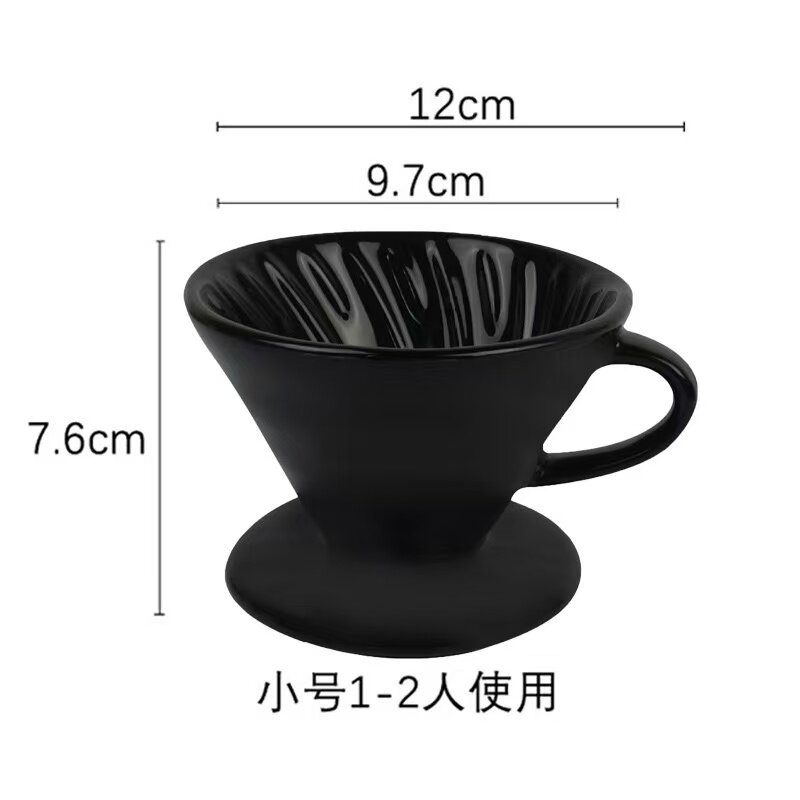 Воронка Hario VD-02R пластик, black, пуровер для заваривания кофе