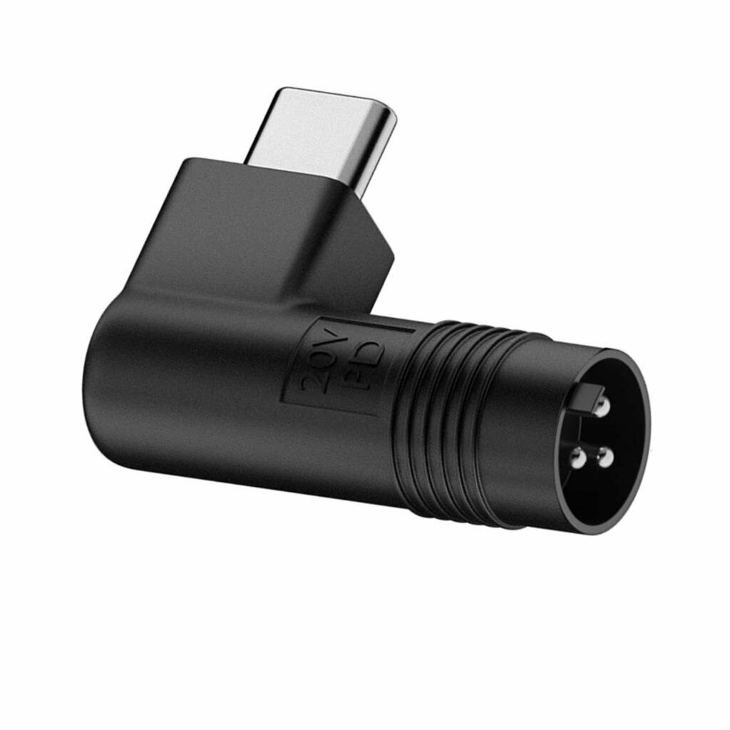Адаптер DC2 мм – USB-C с двумя мужскими разъёмами, 65W