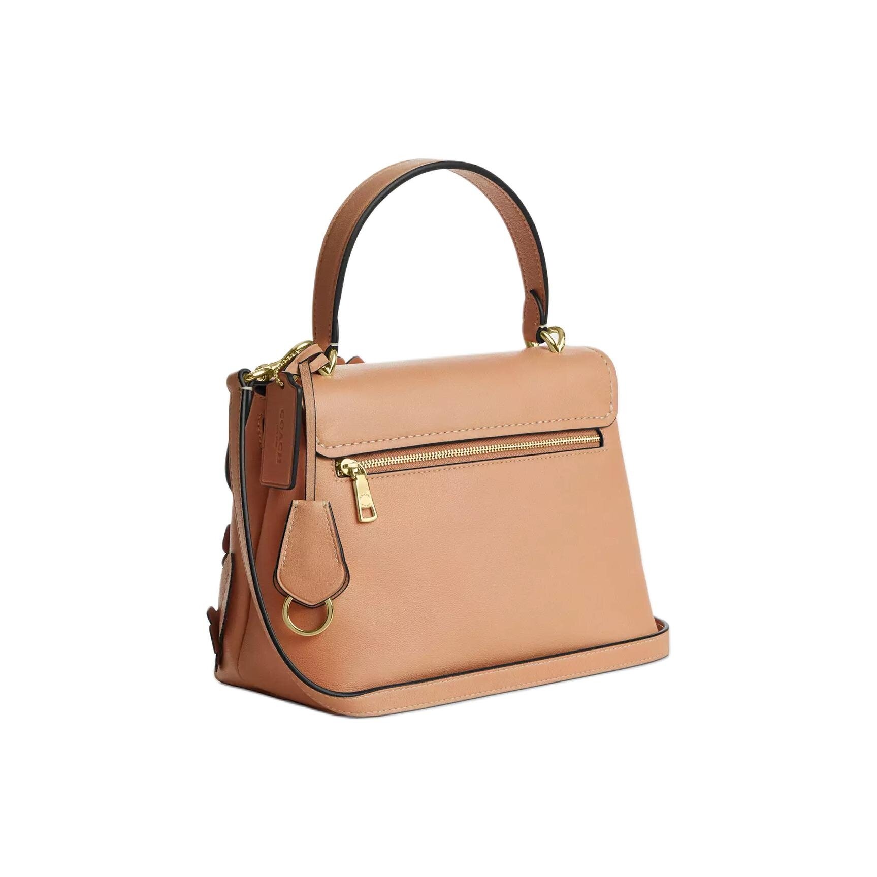 Сумка Coach, фактура матовая, светло-розовый — фото 1
