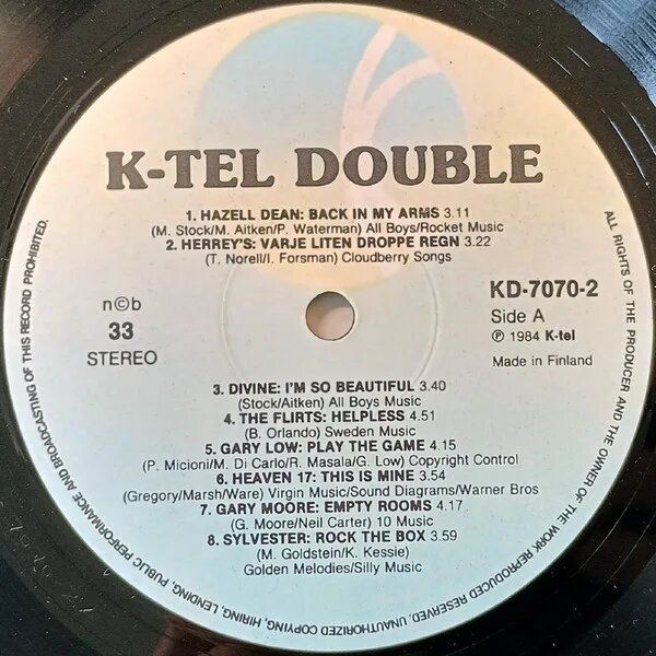 Various - K-tel Double (Finland) EX- — фото 1