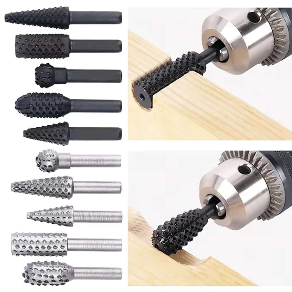 Набор фрез-долот BeiSanJi Tool 1/4' 5шт, лезвие silver