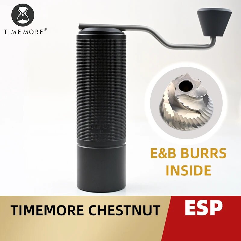 TIMEMORE Chestnut ESP 420 Портативная Профессиональная Ручная Кофемолка Из Нержавеющей Стали С Жерновами E&B Для Эспрессо