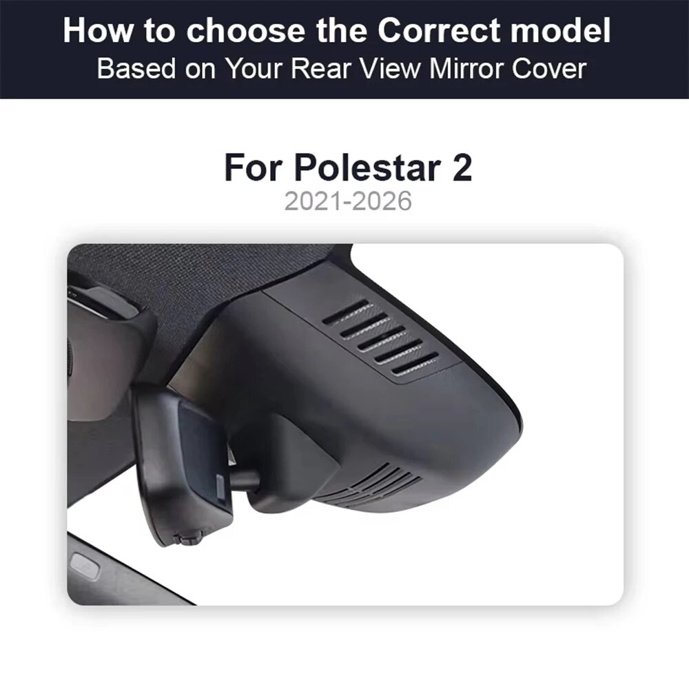 Fitcamx 4K видеорегистратор для Volvo и Polestar 2, совместимый с XC60 XC90 XC40 C40 EX30 S90 V90 S60 V60 XC70 EX40 EC40, ночное видение