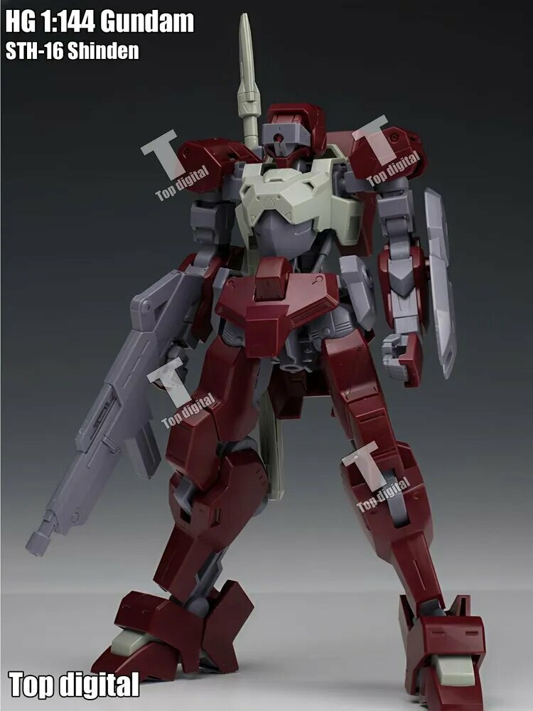 Сборная Игрушечная фигурка модель HG 1:144 Gundam Lion Electric, HG 1:144 Gundam STH-16 Shinden, Поставляется с бесплатными наклейками