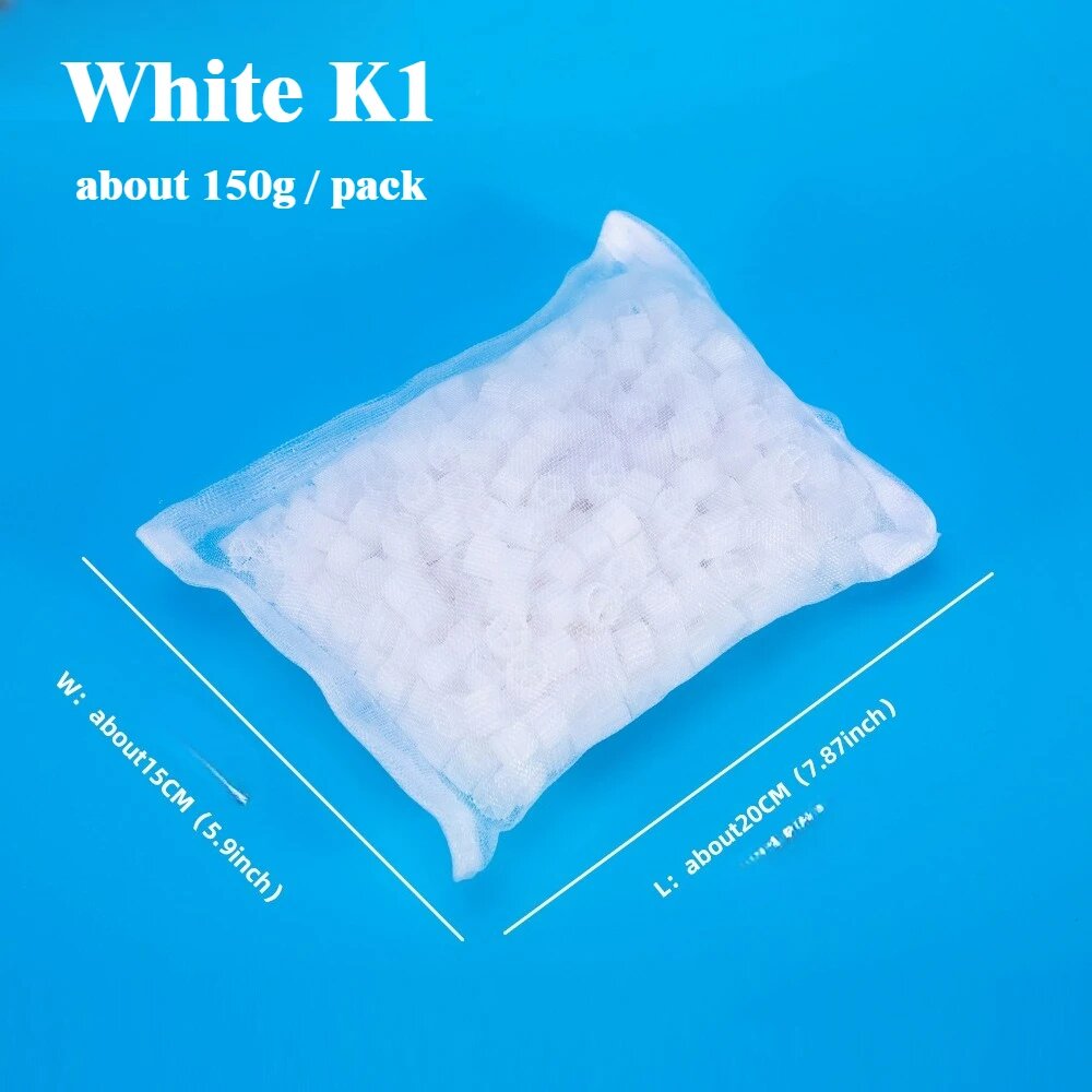 MBBR фильтр K1 K2 K3 для аквариумов Белый, Whitte K1 150g