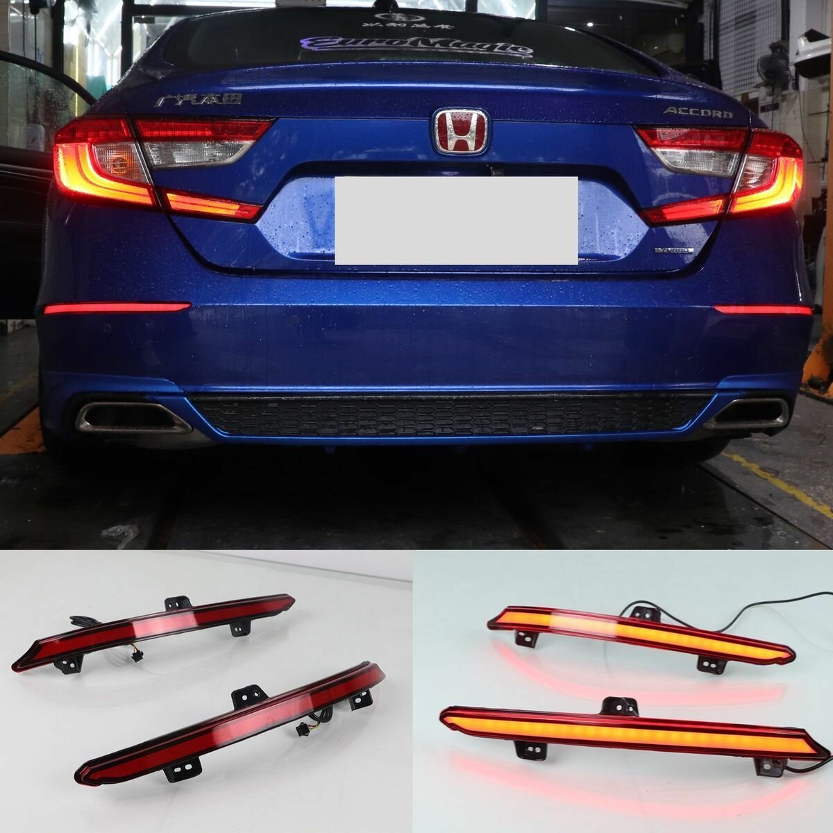 Подходит для моделей Honda Accord 18-22, специальная светодиодная панель Yingshipai, модифицированный задний противотуманный фонарь