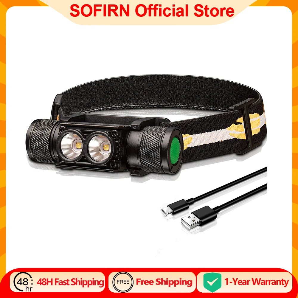 Sofirn H25L USB налобный фонарь