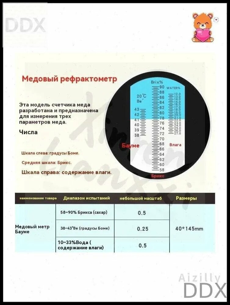Рефрактометр для меда — фото 1