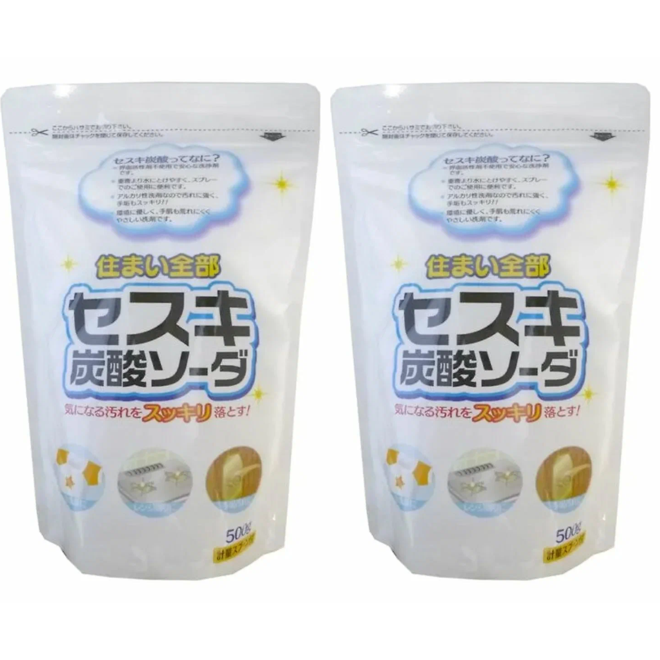 Средство Rocket Soap чистящее Awa’s Sesqui Sodium Cleaner, c сесквикарбонатом натрия, для стирки и уборки, 500г, 2шт