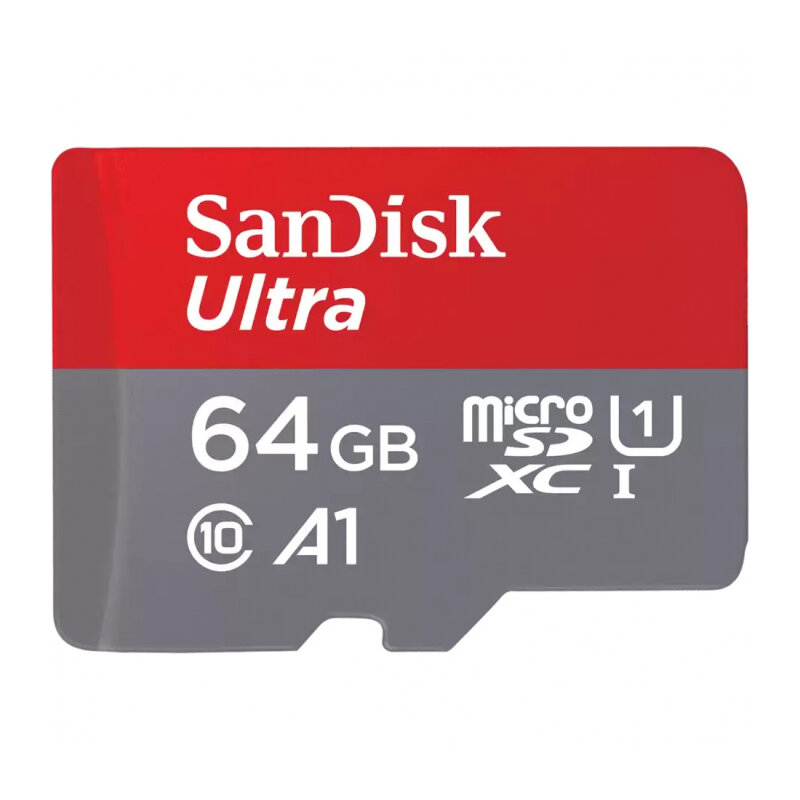 Карта памяти SanDisk Ultra microSDXC Class 10 A1 UHS-I 140MB/s 64GB (SDSQUAB-064G-GN6MN)