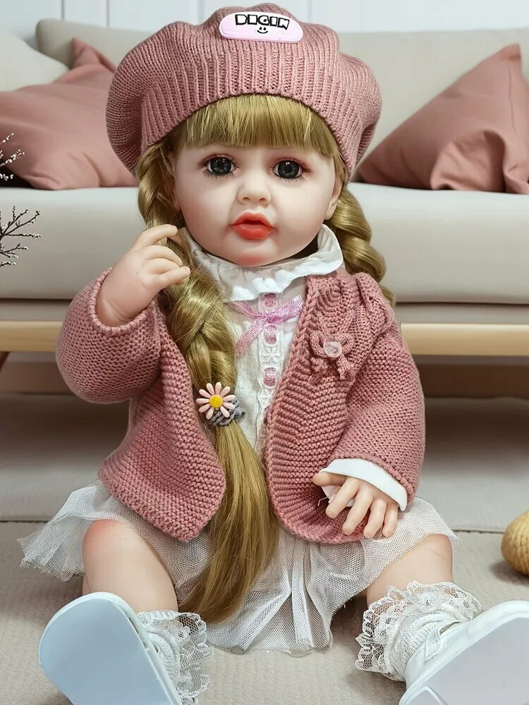 KEIUMI Силиконовая кукла реборн 55 cm девочка игрушек коллекционный