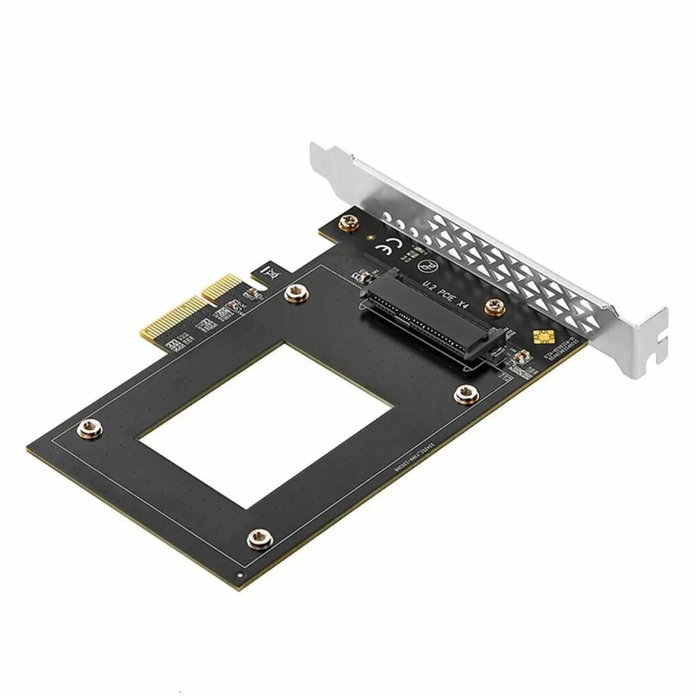 Адаптер U.2 в PCI Express 4.0, плата расширения для подключения накопителей и работы с большими объёмами данных — фото 1
