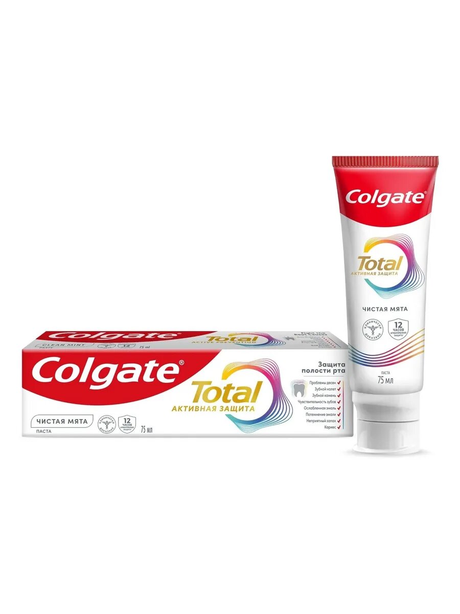 Зубная паста Colgate Total Чистая мята 75 мл