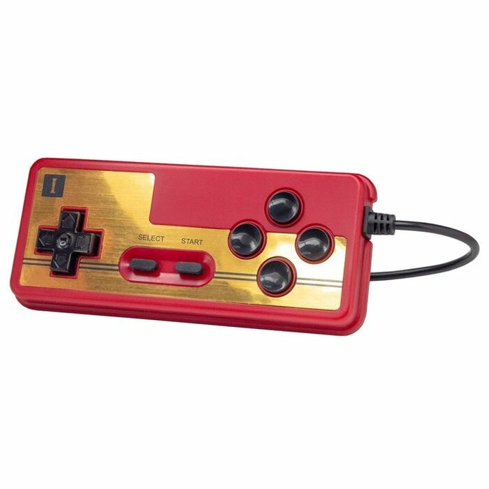 Геймпад Джойстик проводной 8 Bit Retro Genesis Controller GS-44, Проводной, золотой, красный
