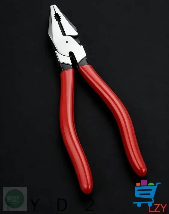 Комбинированные пассатижи KNIPEX 200 мм, фосфатированные, обливные ручки, особой мощности