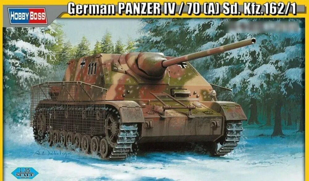 HOBBYBOSS 80133 1/35 Вторая мировая война Немецкий Panzer IV/70(A) Sd. Kfz.162/1 сборная модель танка