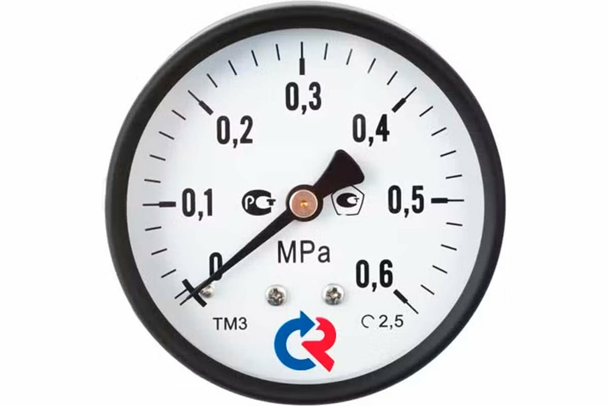 Манометр Росма ТМ-310Т.00 0-6 МПа 63 мм M12x1.5 кл.1.5, УТ-00051995