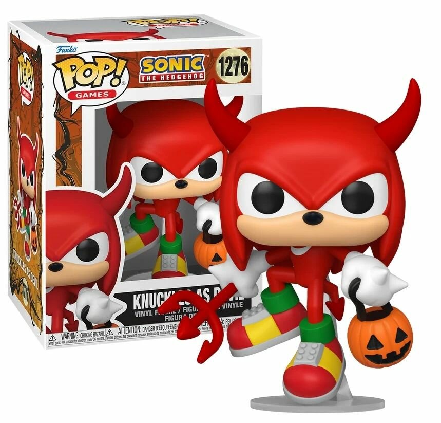 Фигурки Funko Pop Games - Коллекционная фигурка Sonic the Hedgehog: Knuckles as Devil/Наклз в образе Дьявола - Фанко 1276