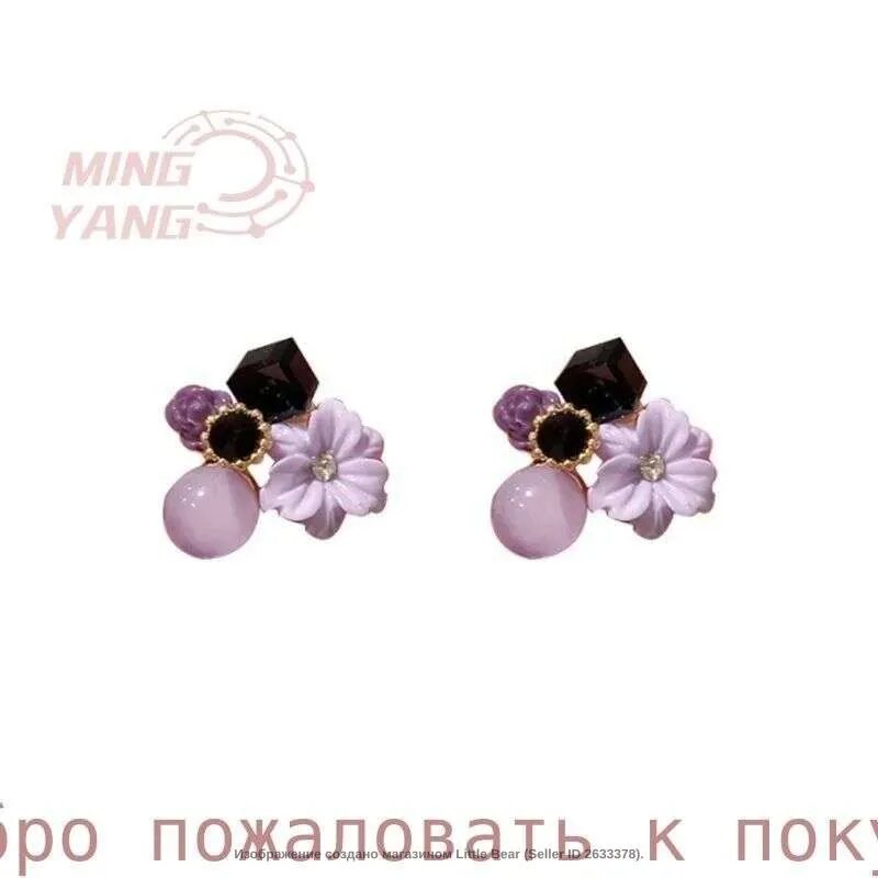 Серьги каффы, Swarovski Zirconia, размер 25 мм — фото 1