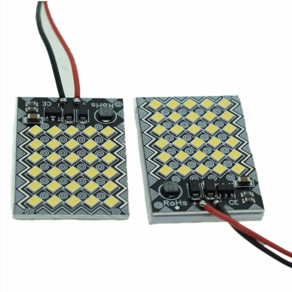 Автомобильная светодиодная лампа для крыши 3030 30SMD 12-24В постоянный ток алюминиевая панель автомобильная дверная
