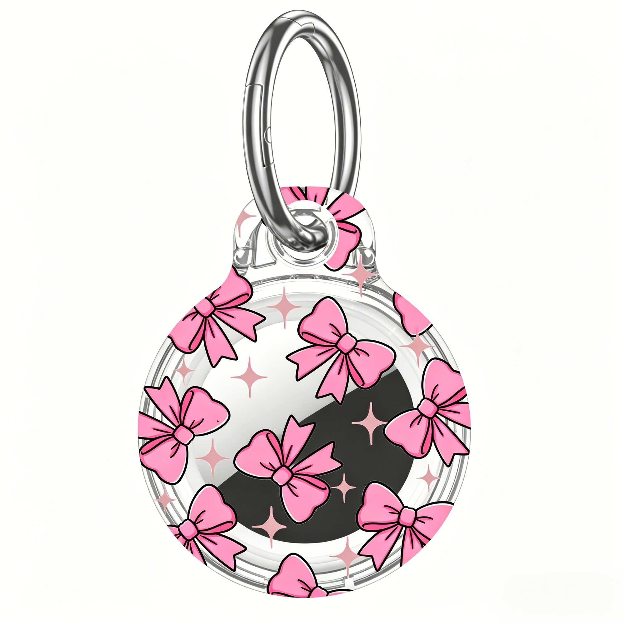 Защитный чехол для Bluetooth-трекера 1-го и 2-го поколения, классический IMD-узор, вращающаяся пряжка, полное покрытие, для ключей, багажа, рюкзаков, ошейников, цвет Бантик